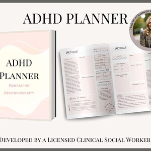 ADHD & Mental Health Planner, ADHD Planners Therapy Worksheets, ADHD ...