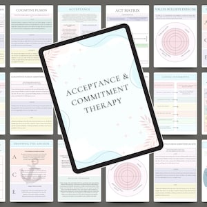 Acceptance and Commitment Therapy Worksheets,act Therapy Worksheets ...