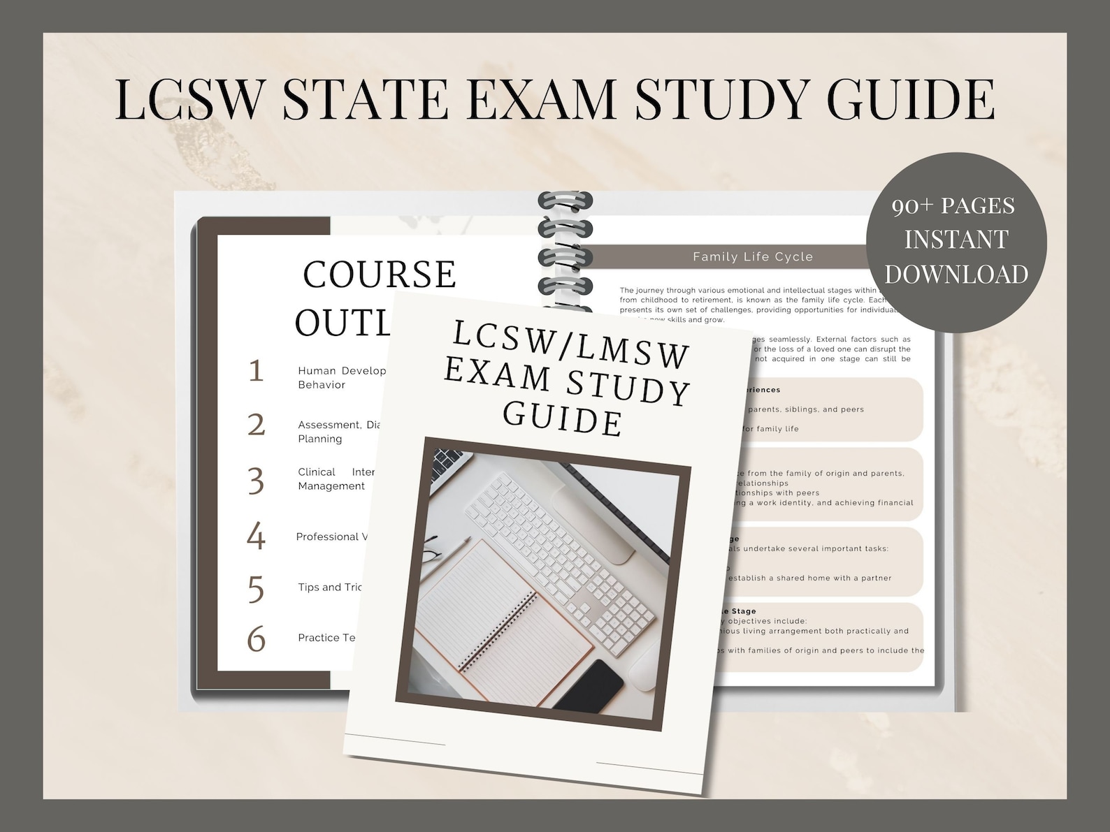 LCSW/LMSW Study Guide, ASWB Exam Tool, Complete Lcsw Lmsw Exam Study ...