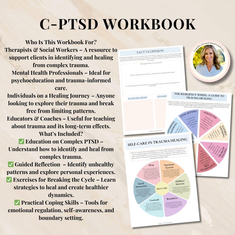C-PTSD Trauma Workbook for Therapist,complex PTSD, Therapy Worksheets ...