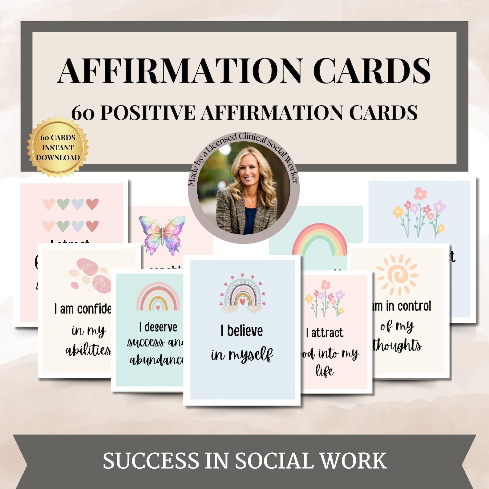 Affirmation Cards, Positive Quote Flash Cards, Affirmation Cards, Self ...