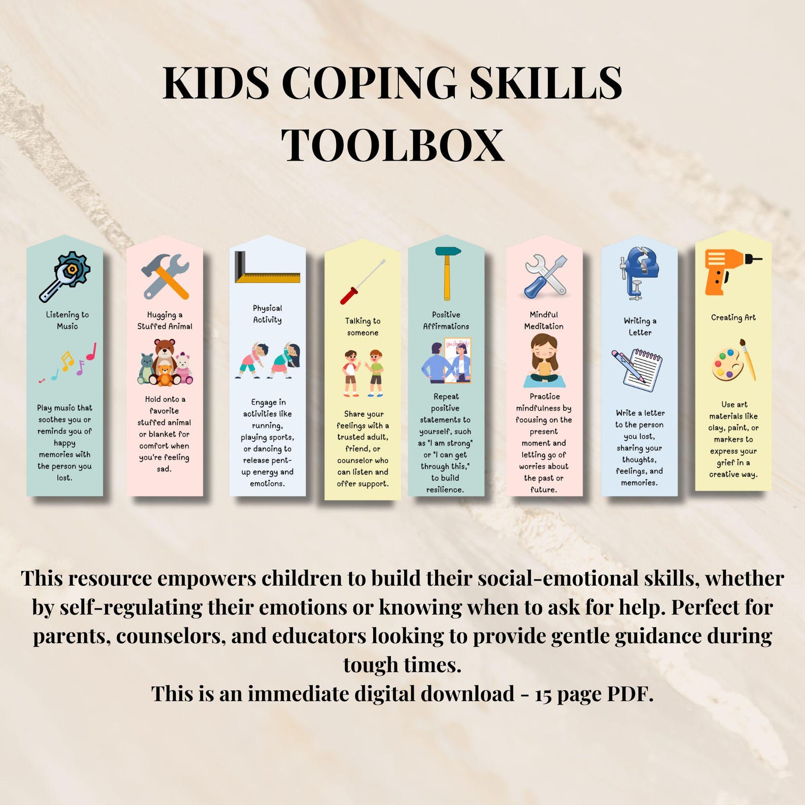 Kids Coping Skills Tool Box, Kids Therapy, Social Emotional Learning ...