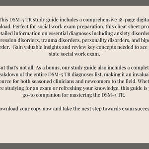 Mental Health Diagnoses, DSM-5/DSM-5TR, Dsm-5-tr Study Guide ...