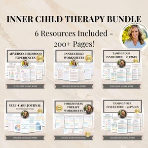 Inner Child Therapy Worksheet Bundle, Reparenting Inner Child, Inner ...