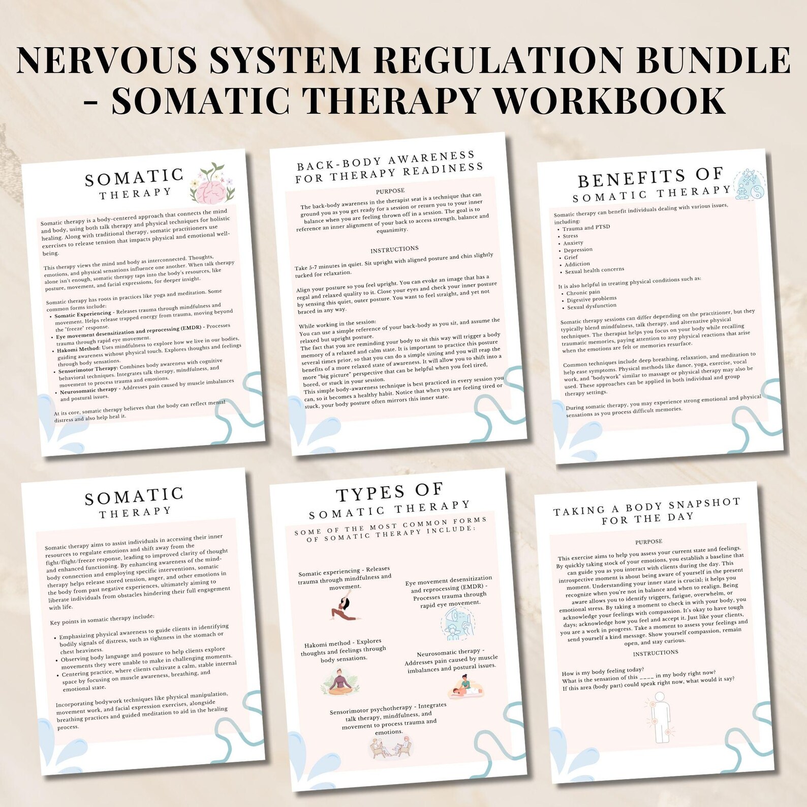 Nervous System Regulation Bundle, Polyvagal Theory Ladder Vagus Vagal ...