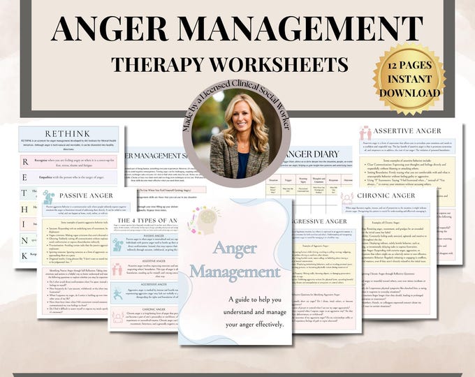 Anger Management Workbook. the Four Types of Anger. Self-control ...