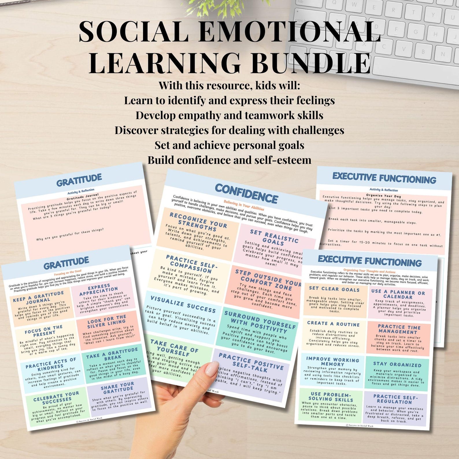 Social Emotional Learning Bundle, Social Emotional Learning Children ...