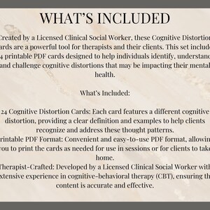Cognitive Distortion Flash Cards, Cognitive Behavioral Therapy, Therapy ...