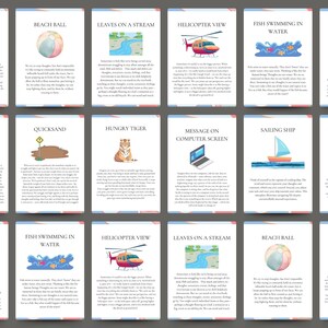 ACT Metaphors, Acceptance Therapy Metaphor Flash Cards, Commitment ...