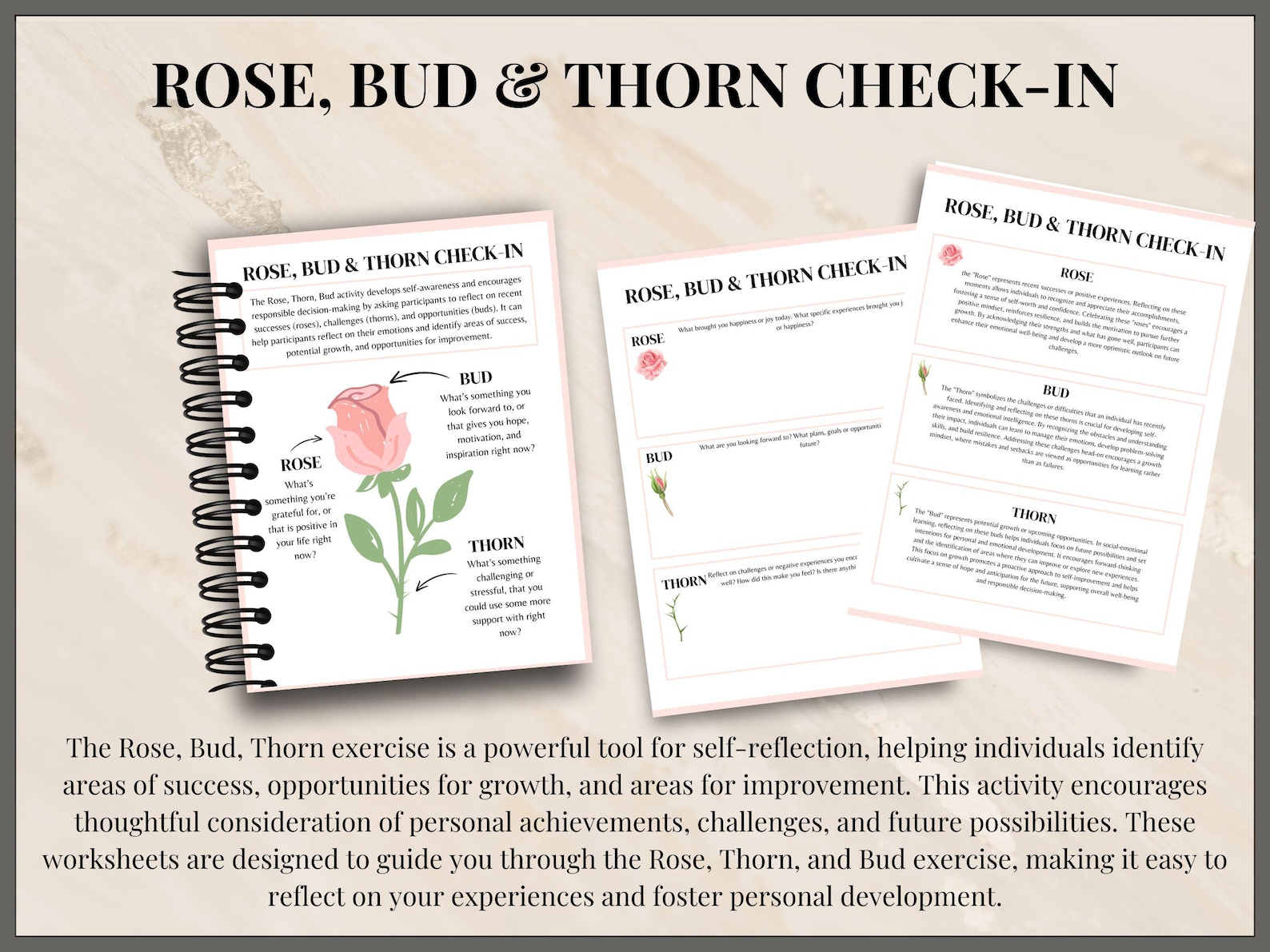 Rose, Thorn and Bud Therapy Worksheets, Communication Styles, Social ...