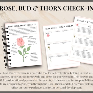 Rose, Thorn and Bud Therapy Worksheets, Communication Styles, Social ...