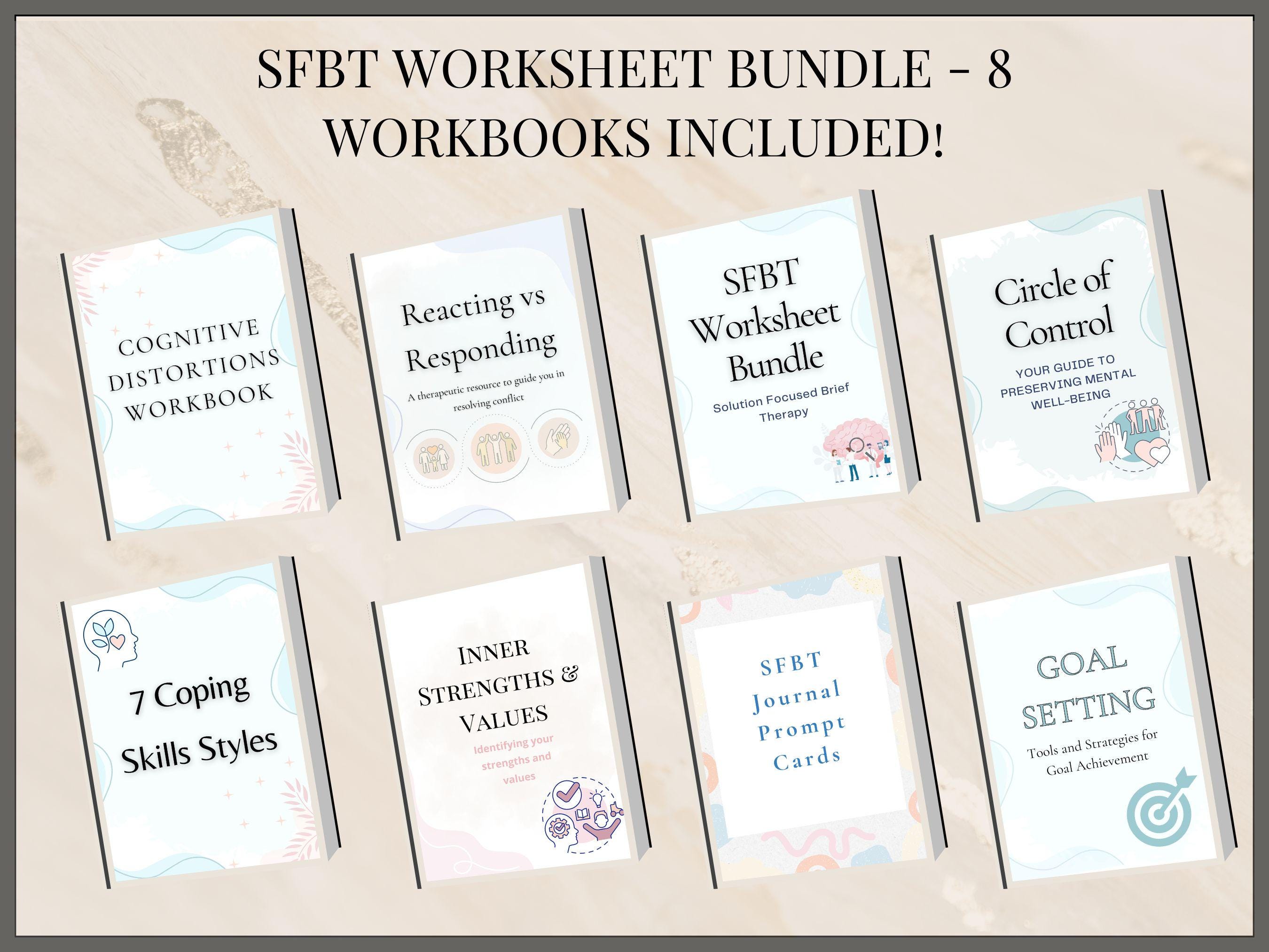 Solution Focused Therapy Mega Bundle, Mental Health,sfbt Worksheets ...