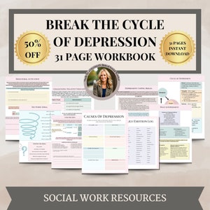 Depression Worksheets, Therapy Worksheets, Therapist Tools, Anxiety ...