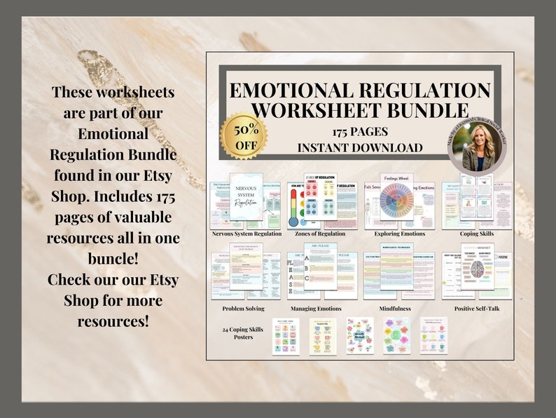 Emotional Regulation Worksheets, Feelings Poster, Calm Down Corner ...