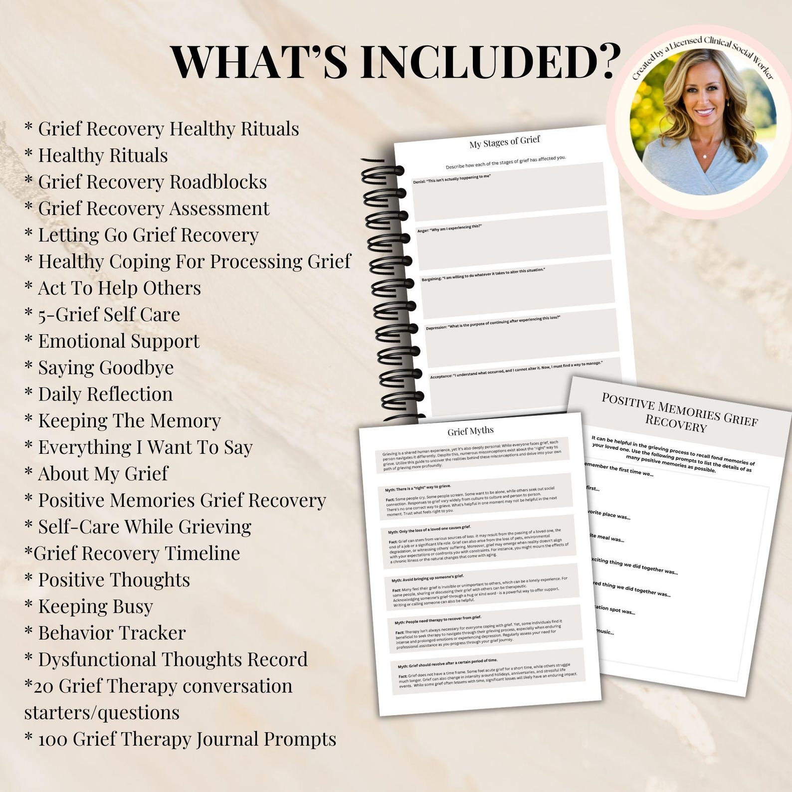 Grief and Loss Worksheets for Processing Grief and Finding Emotional ...
