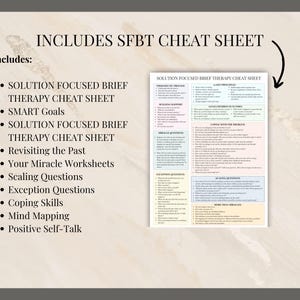 Solution Focused Therapy Worksheets, Mental Health,sfbt Worksheets ...