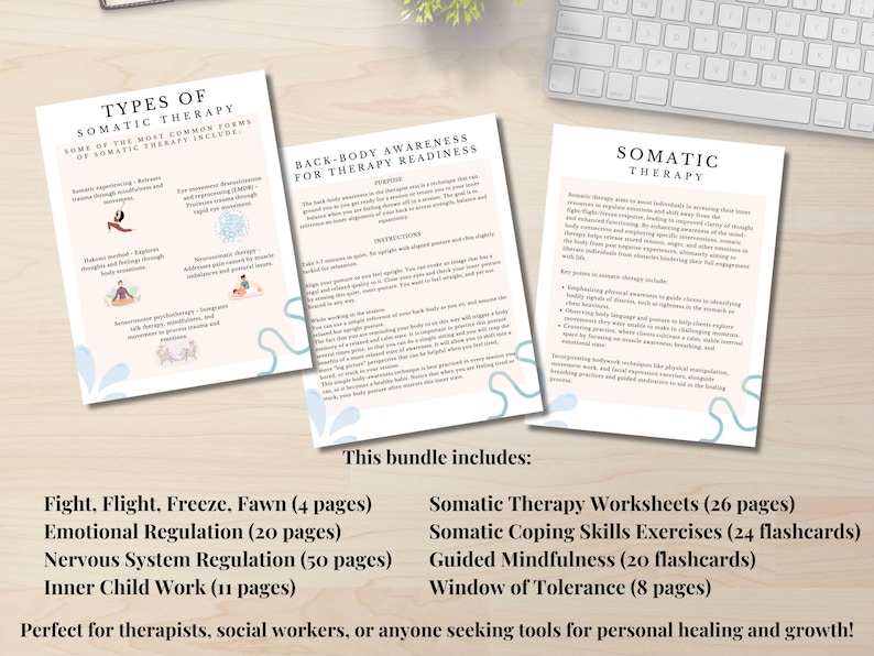 Somatic Therapy Bundle, Somatic Healing & Exercises, Emotional ...