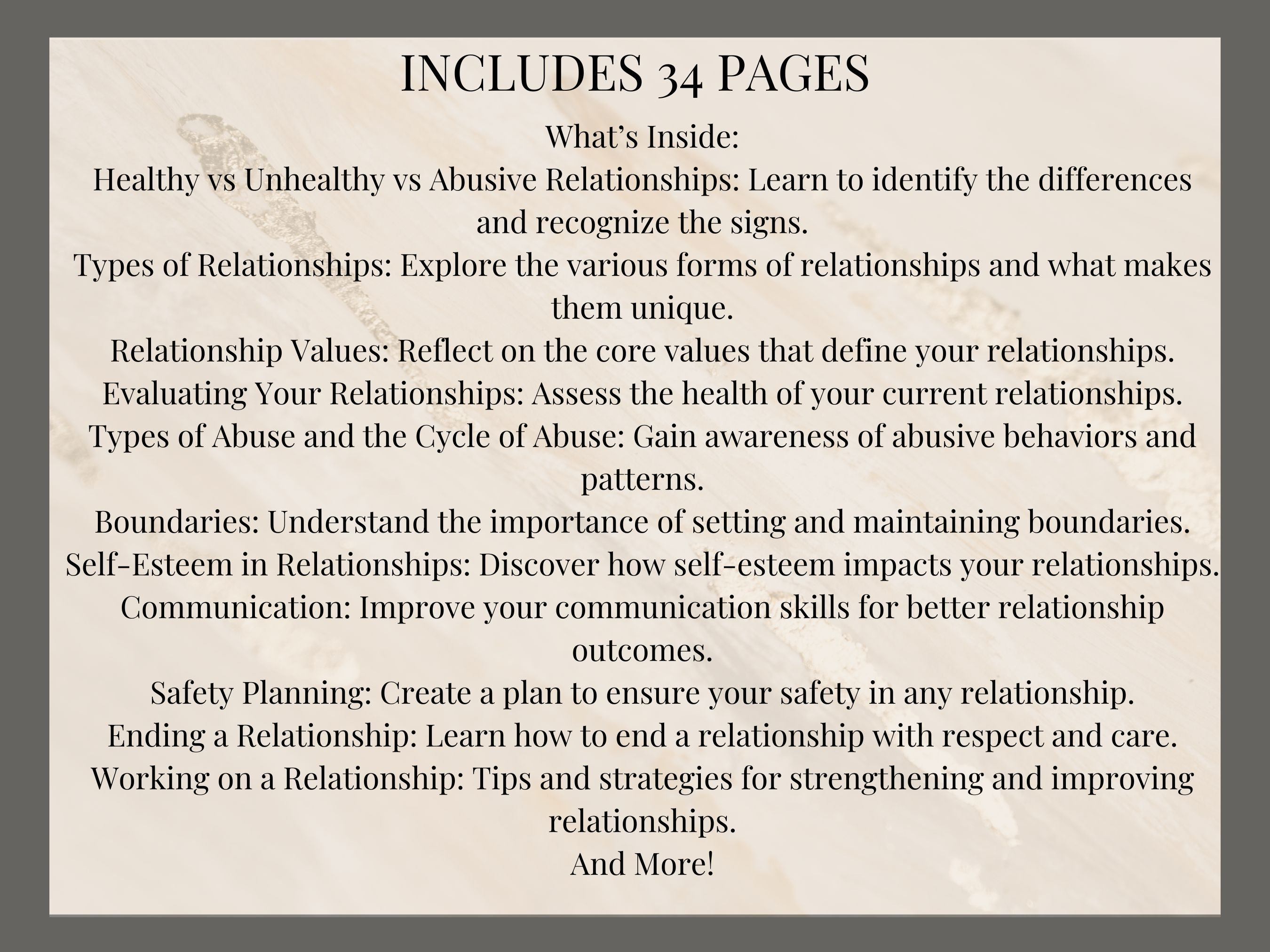 Healthy Vs Unhealthy Relationships Workbook, Teen Therapy Worksheets ...