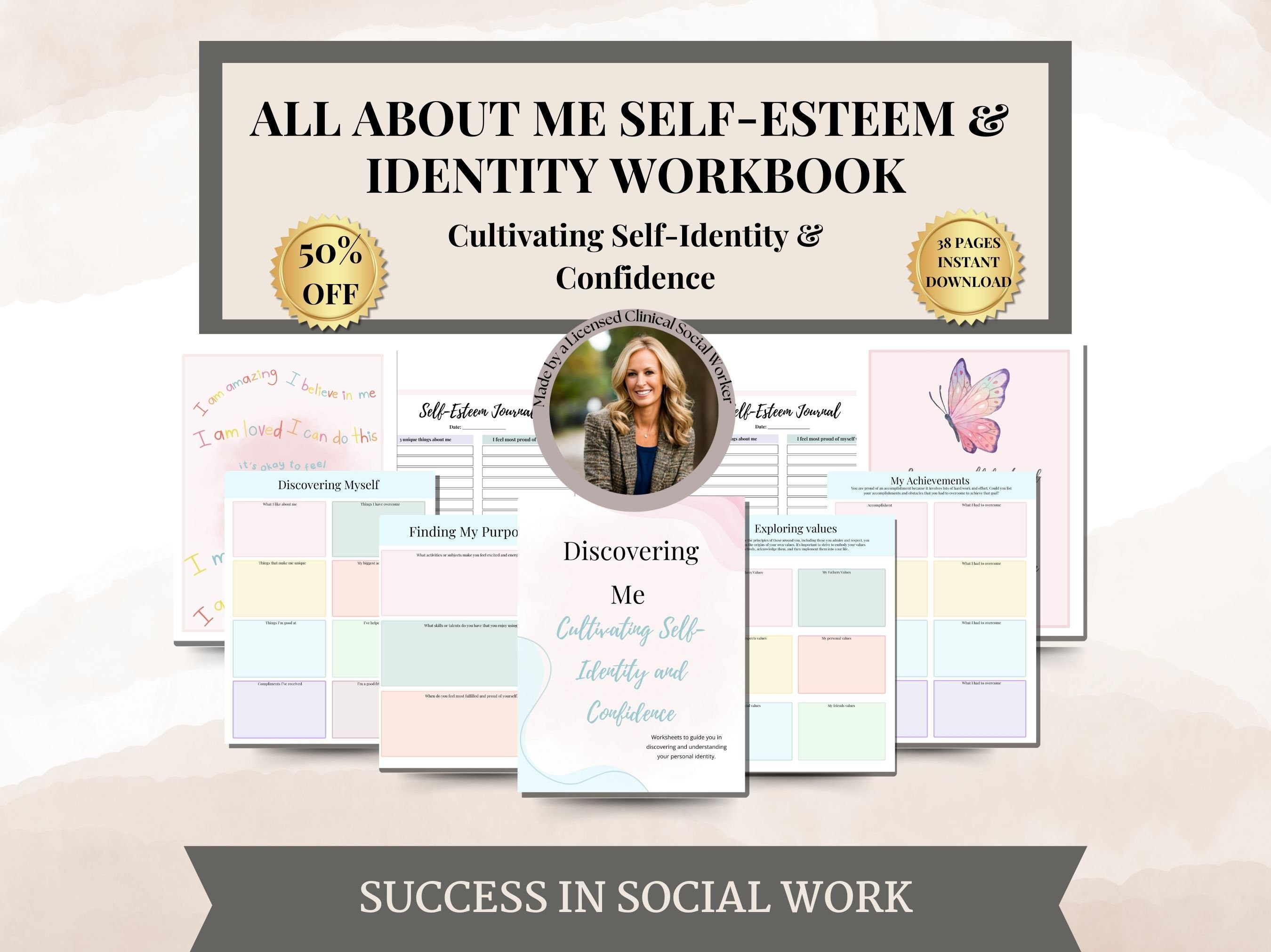 Acceptance and Commitment Therapy Mega Bundle Worksheets, ACT Metaphors ...