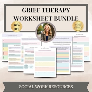 Grief Therapy Worksheets,therapy Resources,parenting Resource,death ...