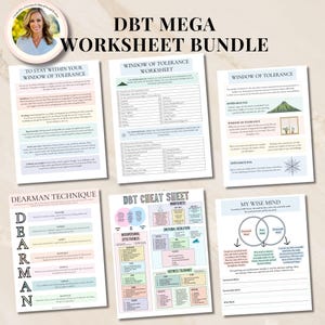 DBT MEGA BUNDLE, Dbt Workbook, Dbt Skills, Counselling Resources, Therapy Tools, Therapy ...
