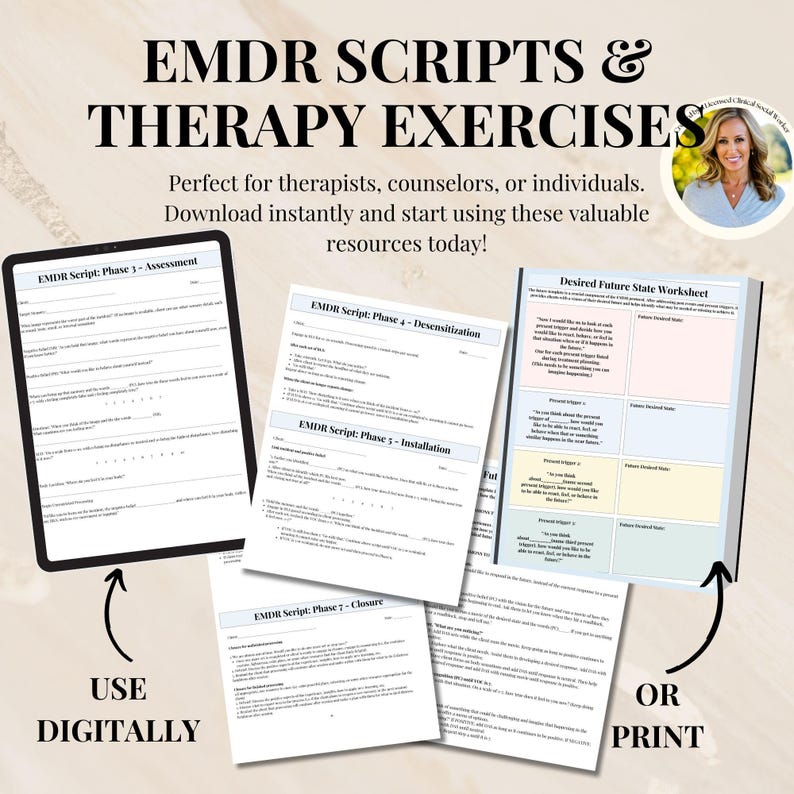 EMDR Scripts Phase 1-8, Eye Movement Psychotherapy, Eye Movement ...