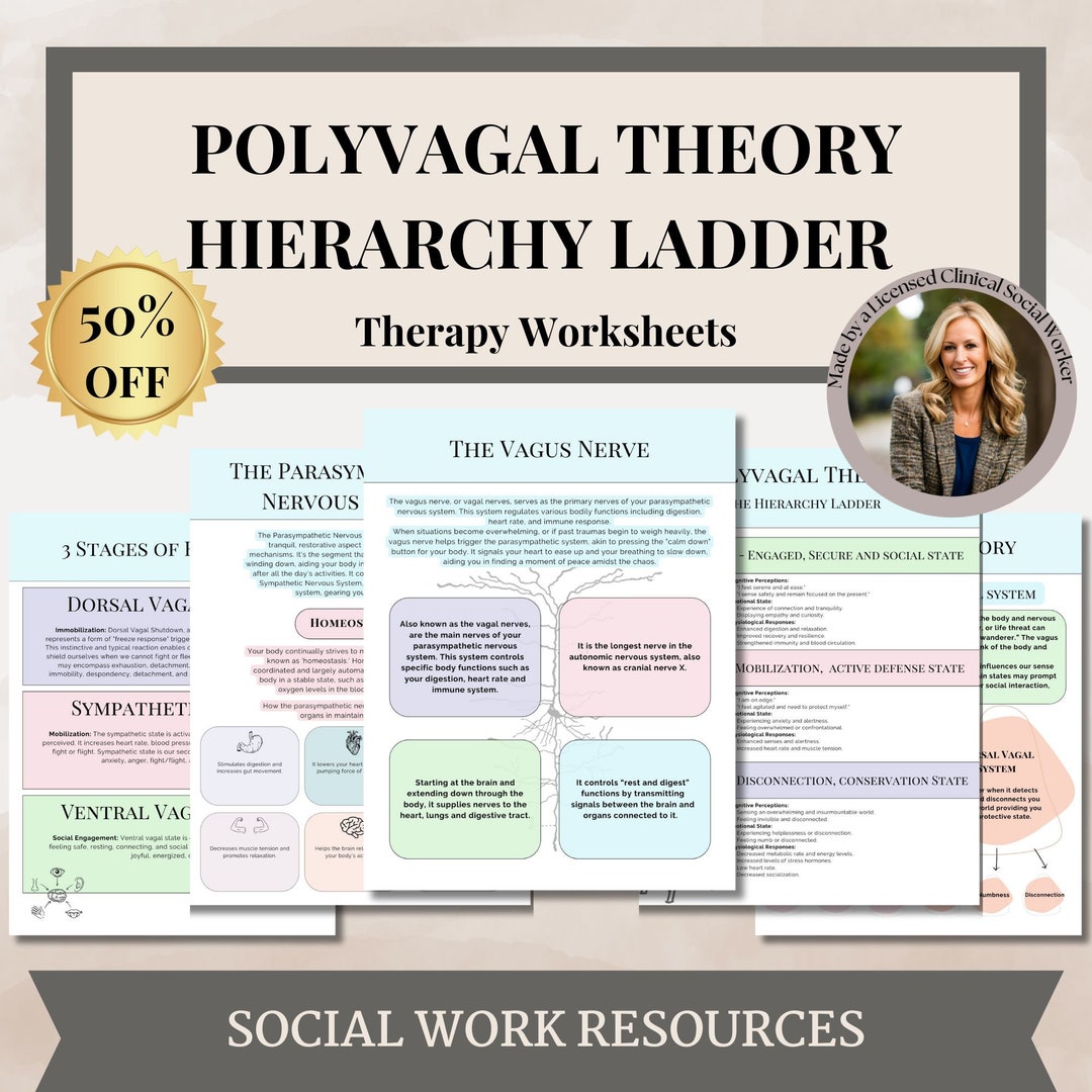 Polyvagal Theory Emotional Regulation Hierarchy Ladder,nervous System ...