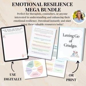 Emotional Resilience Mega Bundle Therapy Worksheets Life Skills Teen ...