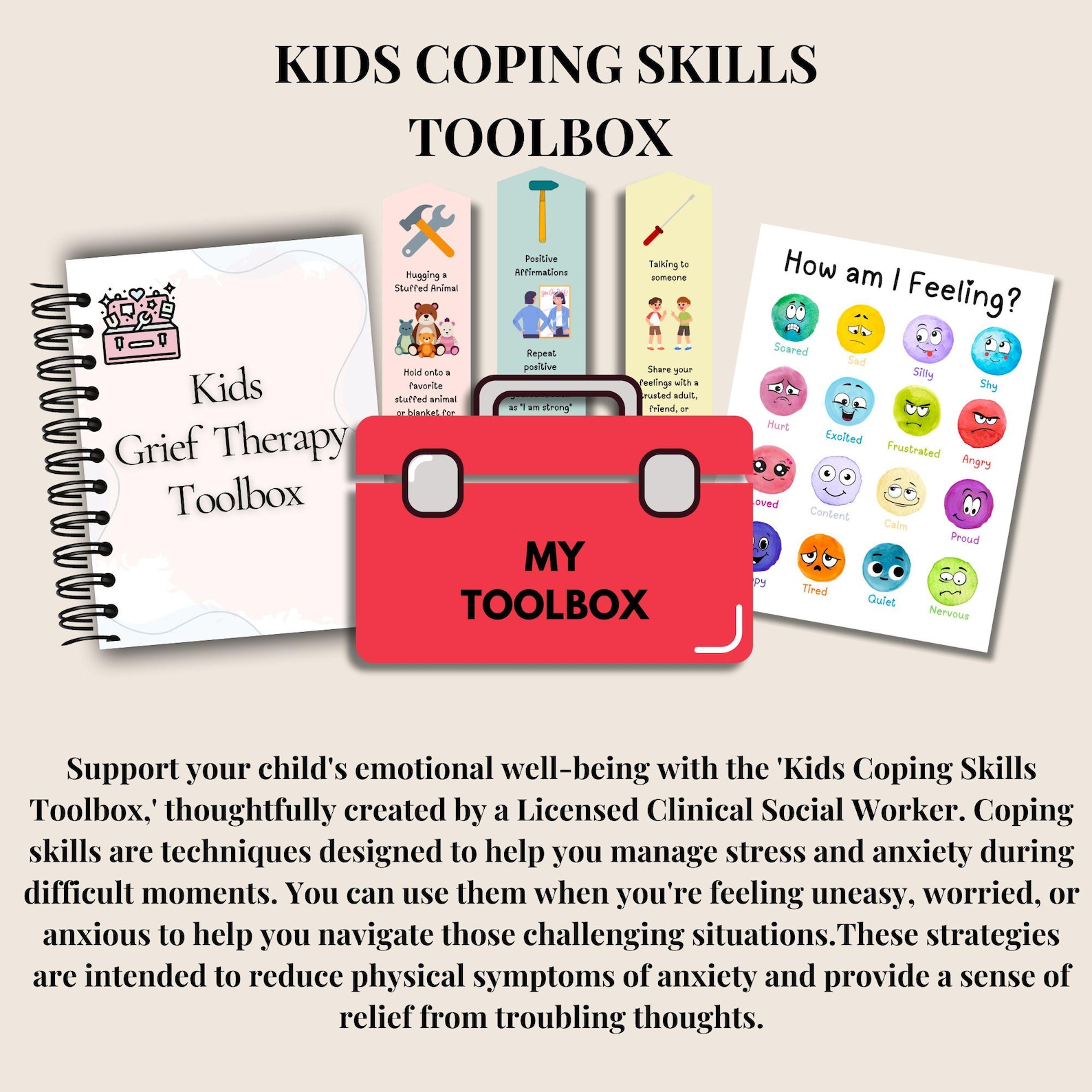 Kids Coping Skills Tool Box, Kids Therapy, Social Emotional Learning ...