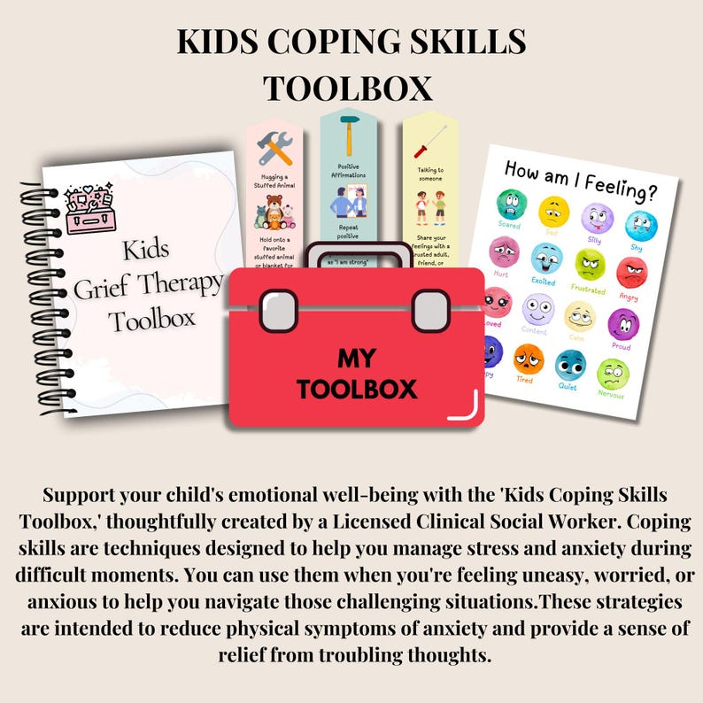 Kids Coping Skills Tool Box, Kids Therapy, Social Emotional Learning ...