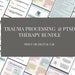 Trauma Therapy Bundle, Anxiety Coping Skill Card, Therapy Worksheets ...