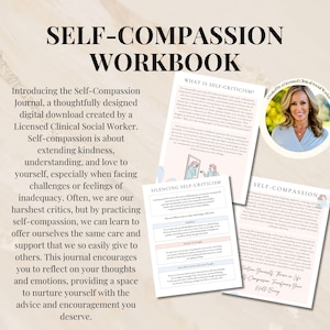 Self-compassion Journal, Therapy Journal, Therapy Worksheets, Mental ...