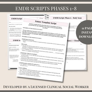 EMDR Scripts Phase 1-8, Eye Movement Psychotherapy, Eye Movement ...