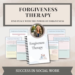 Forgiveness Therapy Worksheets, Self Help Self Growth Worksheets, Self ...