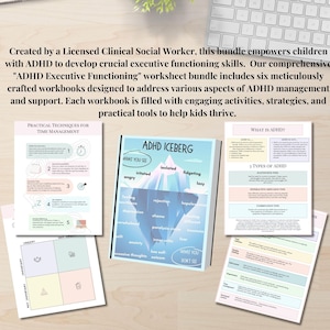 ADHD Executive Functioning Worksheets,adhd Worksheets,kids Teen Coping ...
