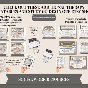 Therapy Resource Counseling Worksheets Bundle School Counselor Tools ...