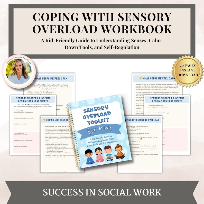 Autism Mega Kids Worksheet Bundle for Therapist, Social Worker, Parent ...