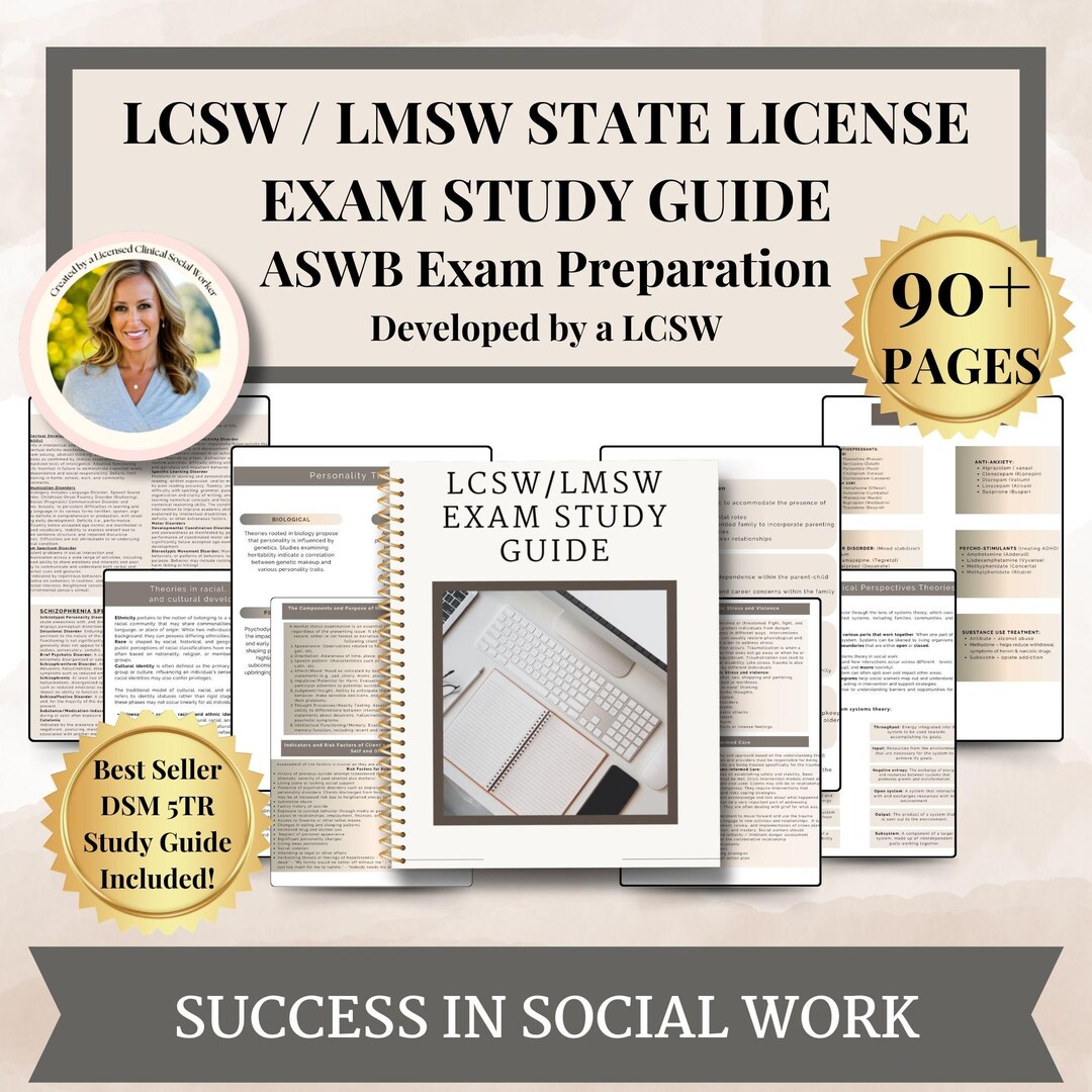 LCSW/LMSW Study Guide, ASWB Exam Tool, Ultimate Social Work License ...