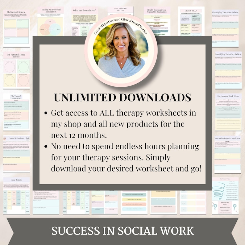 Whole Shop Therapy Worksheet Bundle, Complete Shop Bundle,anxiety ...