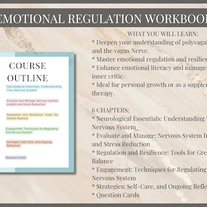 Nervous System Regulation Workbook, Polyvagal Theory Ladder Vagus Vagal ...