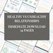 Healthy Vs Unhealthy Relationships Workbook, Teen Therapy Worksheets ...