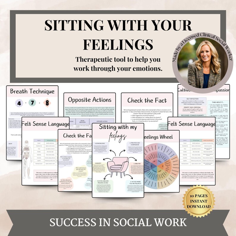 Therapy Resource Counseling Worksheets Bundle School Counselor Tools ...