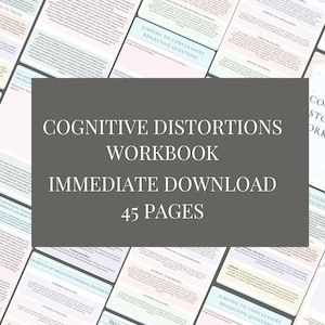 Cognitive Distortions Worksheets, Challenge Unhelpful Thinking Styles ...