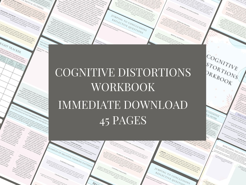 Cognitive Distortions Worksheets, Challenge Unhelpful Thinking Styles ...