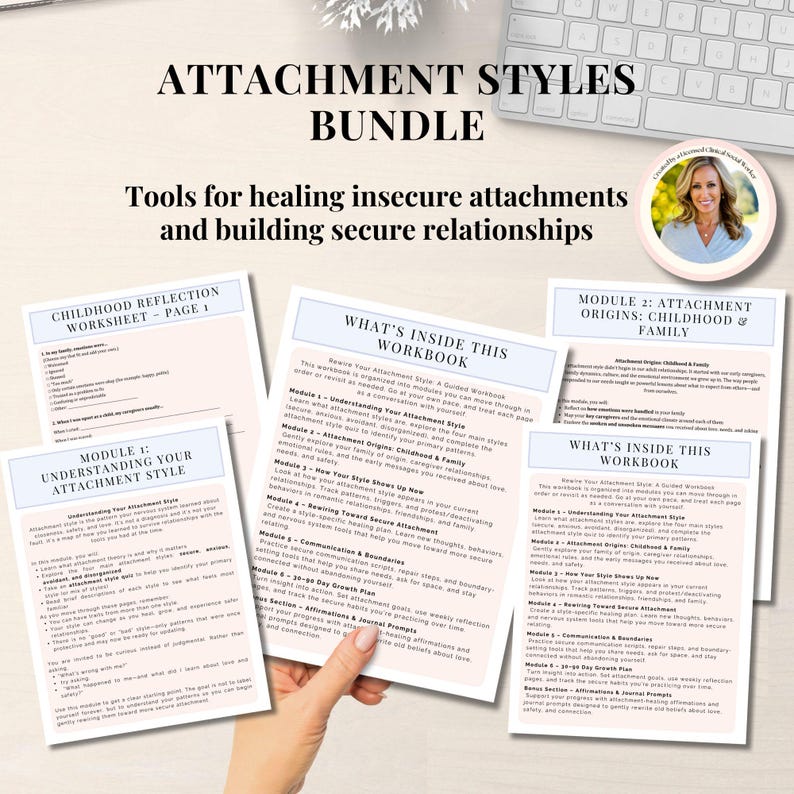 Rewire Your Attachment Style Therapy Workbook Attachment Theory Cheat ...