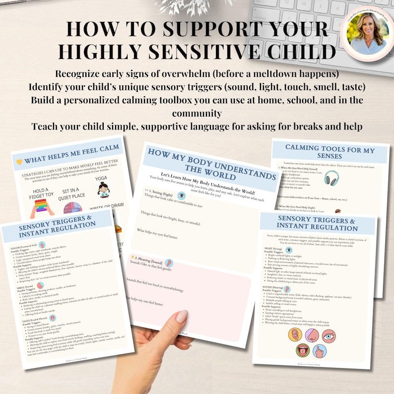 Highly Sensitive Child Workbook for Parents and Therapists Sensory ...