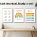 Set of 8 Counseling Posters Office Decor School Psychologist Wall Art ...