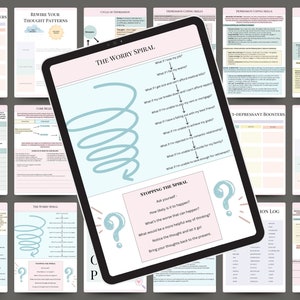 Depression Worksheets, Therapy Worksheets, Therapist Tools, Anxiety ...