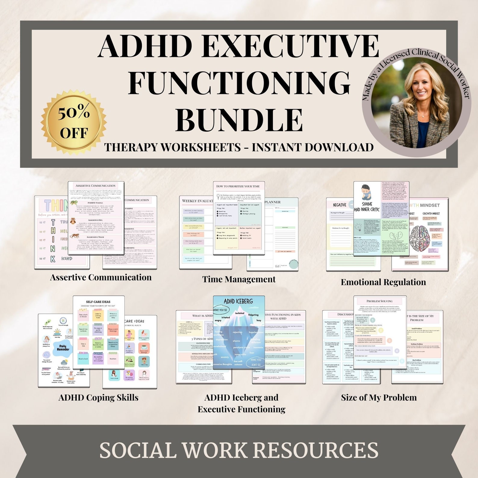 Executive Functioning Worksheets,adhd Worksheets,kids Teen Coping ...