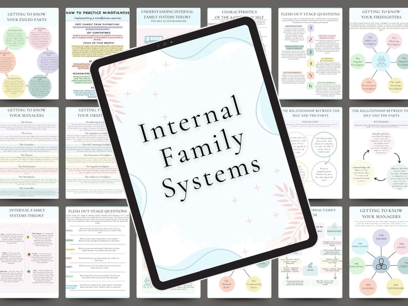 Internal Family Systems Worksheets, IFS Cheat Sheets, Emotional ...